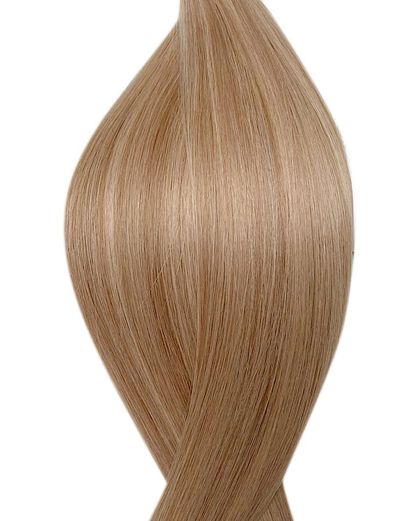 Tape Extensions Balayage Dunkelblond und Hell Aschblond - Echt Hair